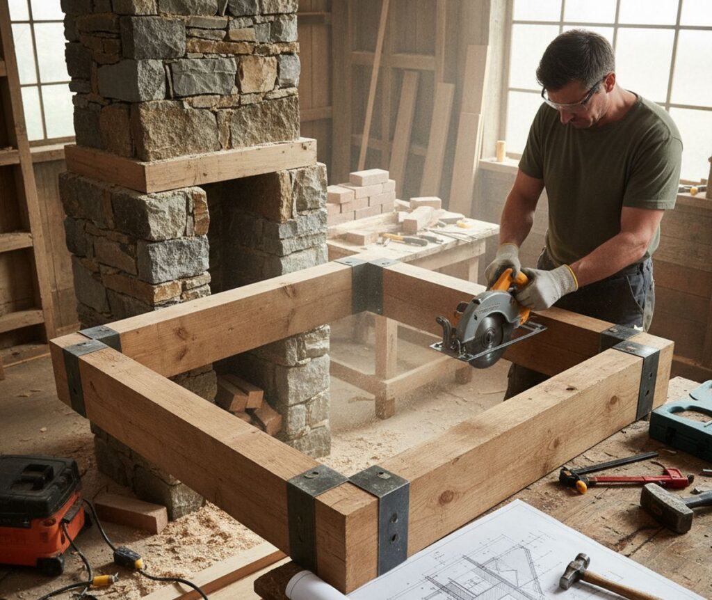 Fabrication chevêtre cheminée : étapes détaillées pour une installation ...
